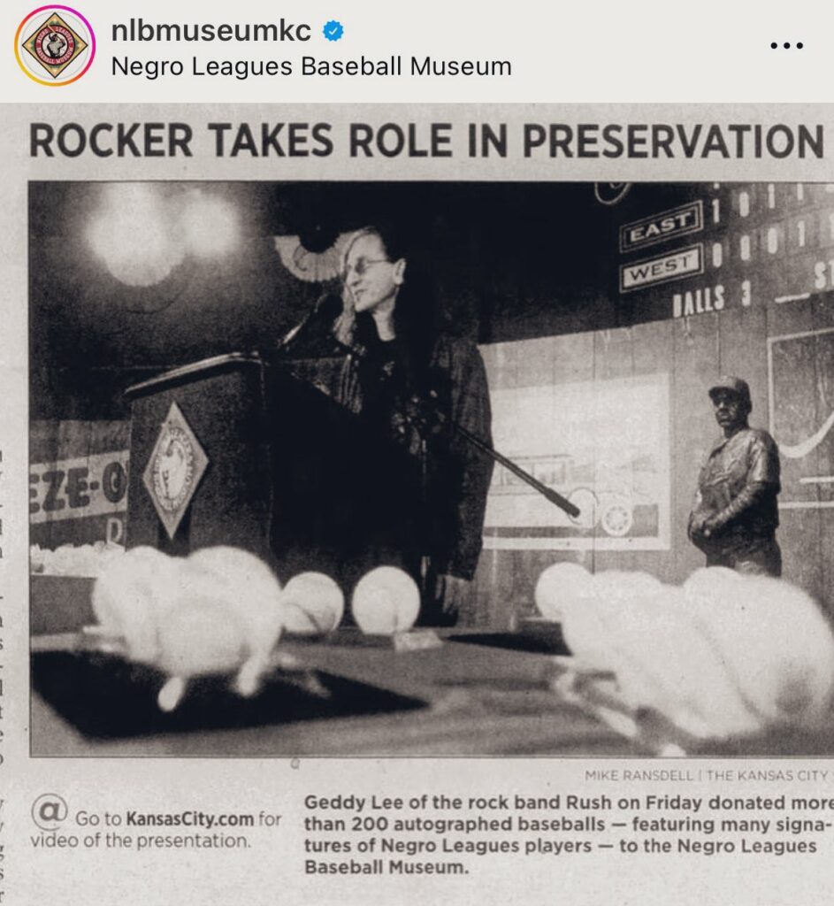 Geddy Lee Collection | Negro Leagues Baseball Museum